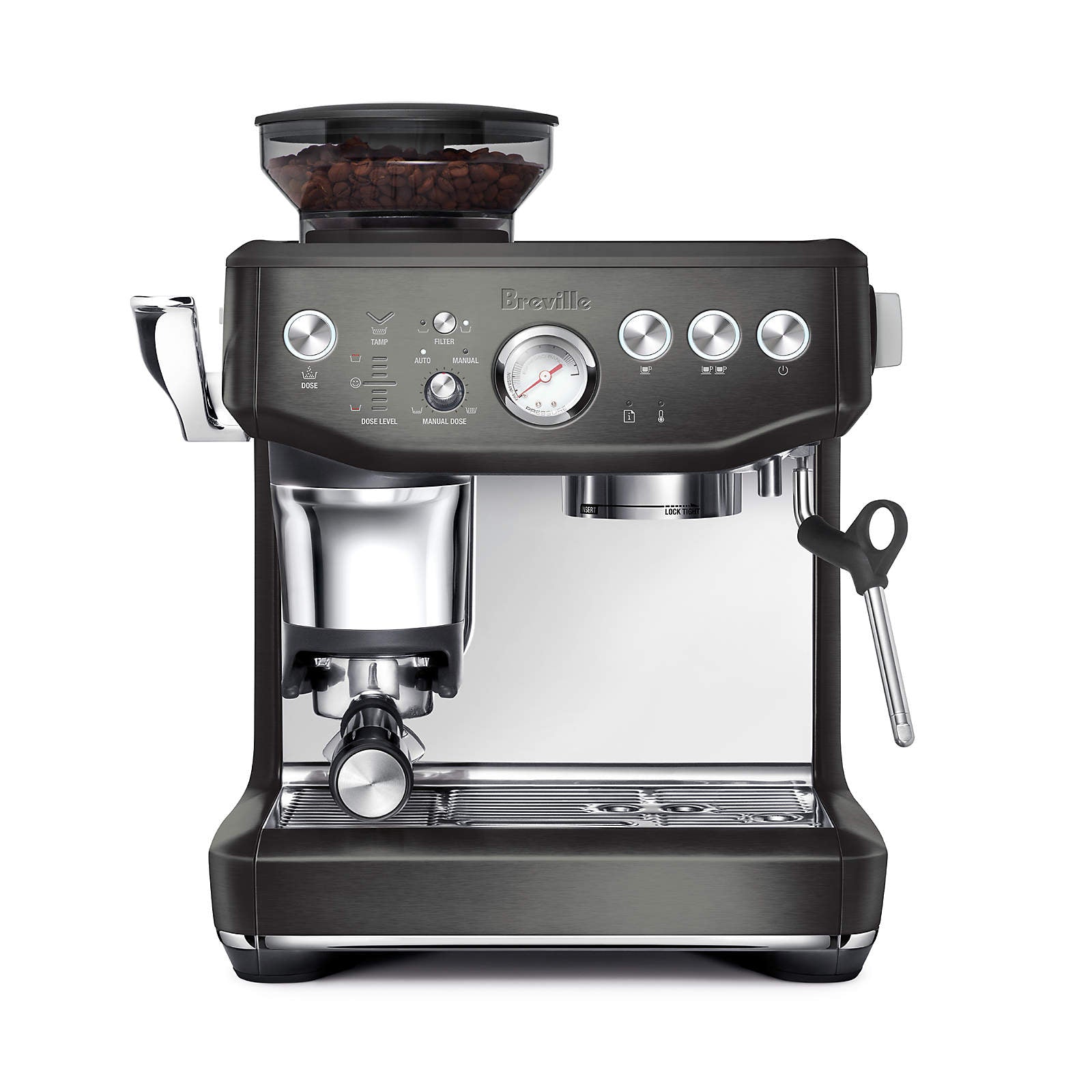 Breville - Barista Express Impress Semi-Automatic Combo Espresso Machi ...