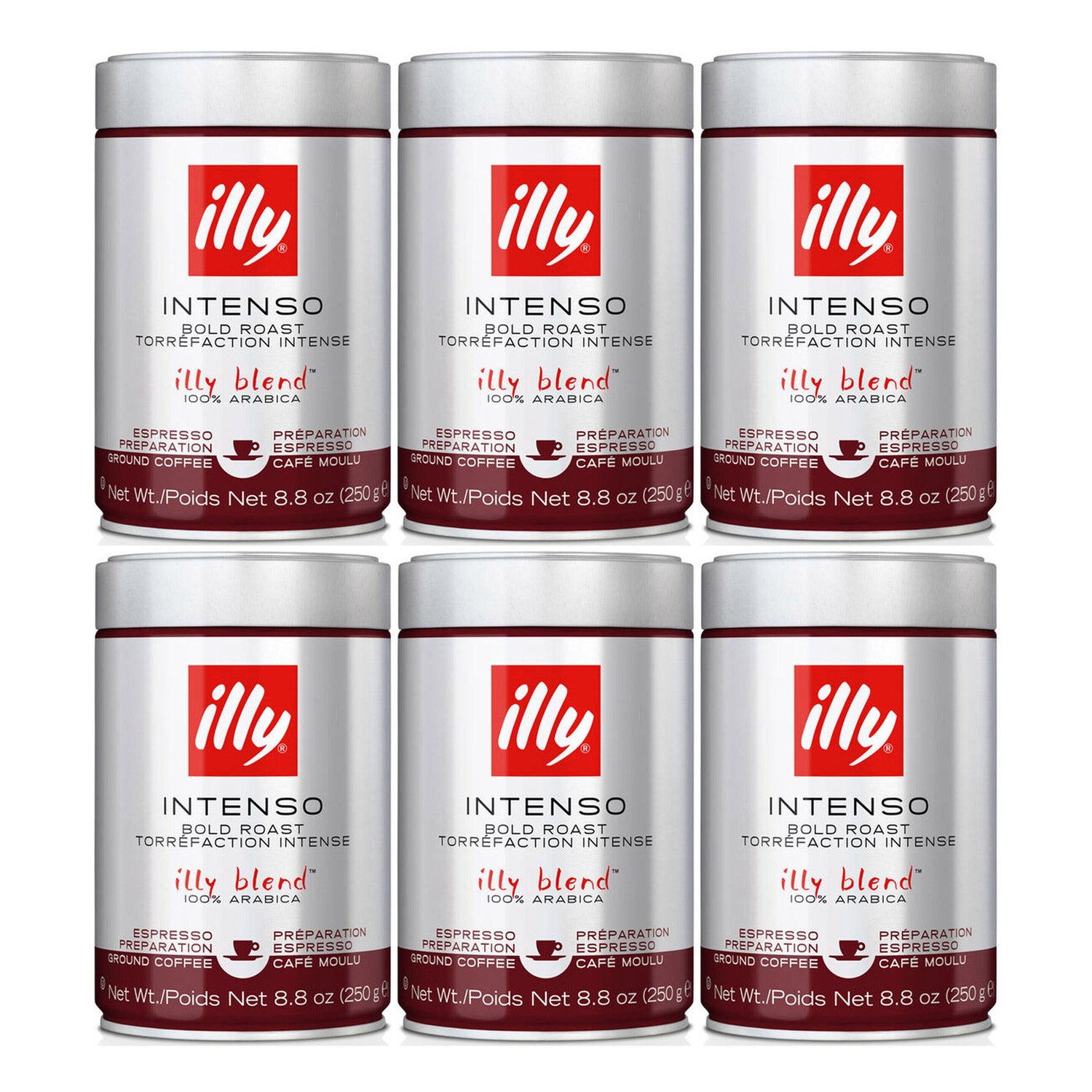 Illy Ground Espresso - Intenso Bold Roast 250g (BROWN) - A060 ...