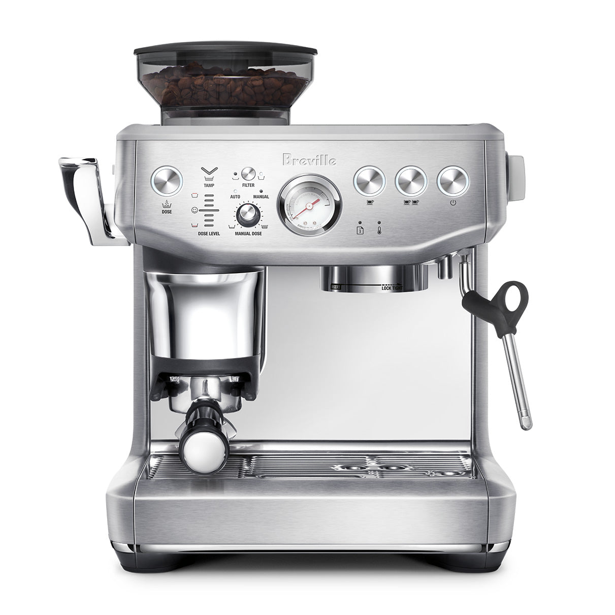 Breville - Barista Express Impress Semi-Automatic Combo Espresso Machi ...
