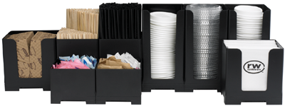 Revolution Snap Bin 5" High Diagonal Divider Black – Espresso Planet ...